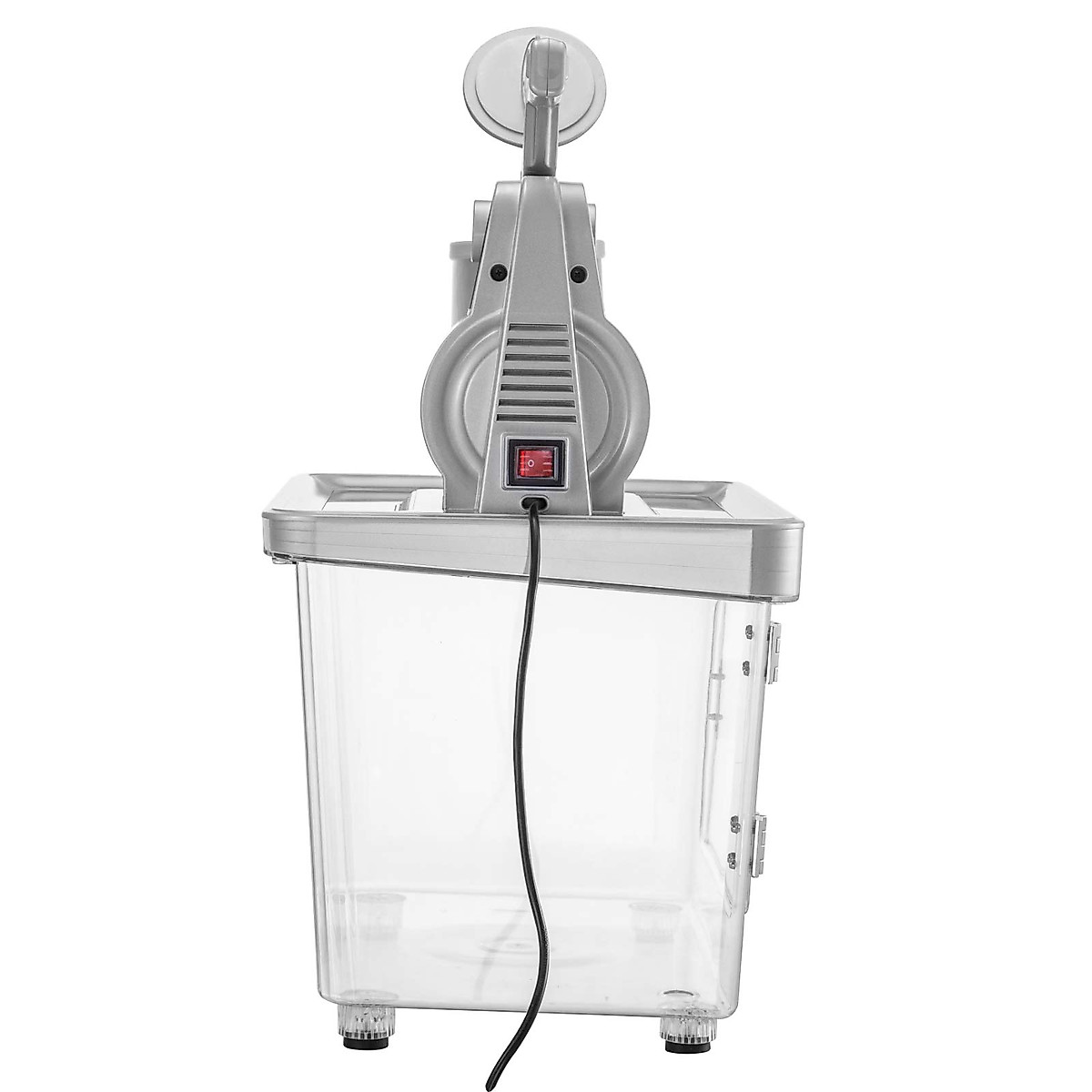 VEVOR 110V Commercial Ice Crusher 440LBS/H, ETL Approved 300W Electric Snow Cone Machine with Dual Blades, Stainless Steel Shaved Ice Machine with Safety On/Off Switch for Family, Restaurants, Bars