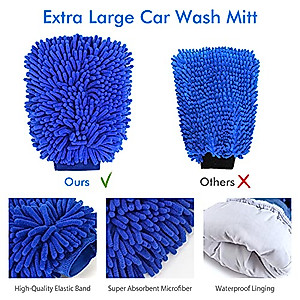 VEEAPE Car Wash Kit 14Pcs Car Detailing Kit, Car Cleaning Kit Car Accessories for Women, Car Wax Cleaning Supplies Interior Exterior Cleaner - Cleaning Gel, Car Wash Brush with Long Handle, Bucket