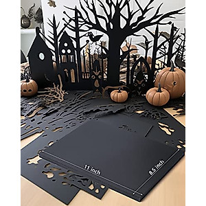 Black Cardstock Paper 8.5 x 11, 108 Sheets 180g Black Printer Card Stock, Heavy Construction Paper for Card Making Printing Craft Drawing Scrapbooking Cutting
