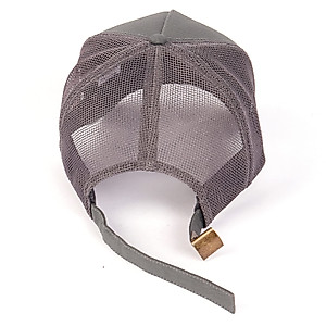 Zylioo Unisex Running Hat for Big Head,Mesh Back Buckle Baseball Cap,Curved Brim Breathable Trucker Hats