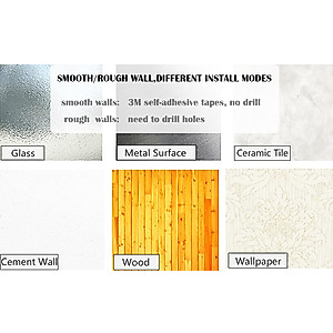 LemonHo No Drill/Screw in Wall Mounted Door Stoppers Door Stops for Bottom of Door 3M Adhesive Stainless Steel Doorstop with Rubber Bumper Tip Wall Protector, Pack of 4, 3 Inch, Silver