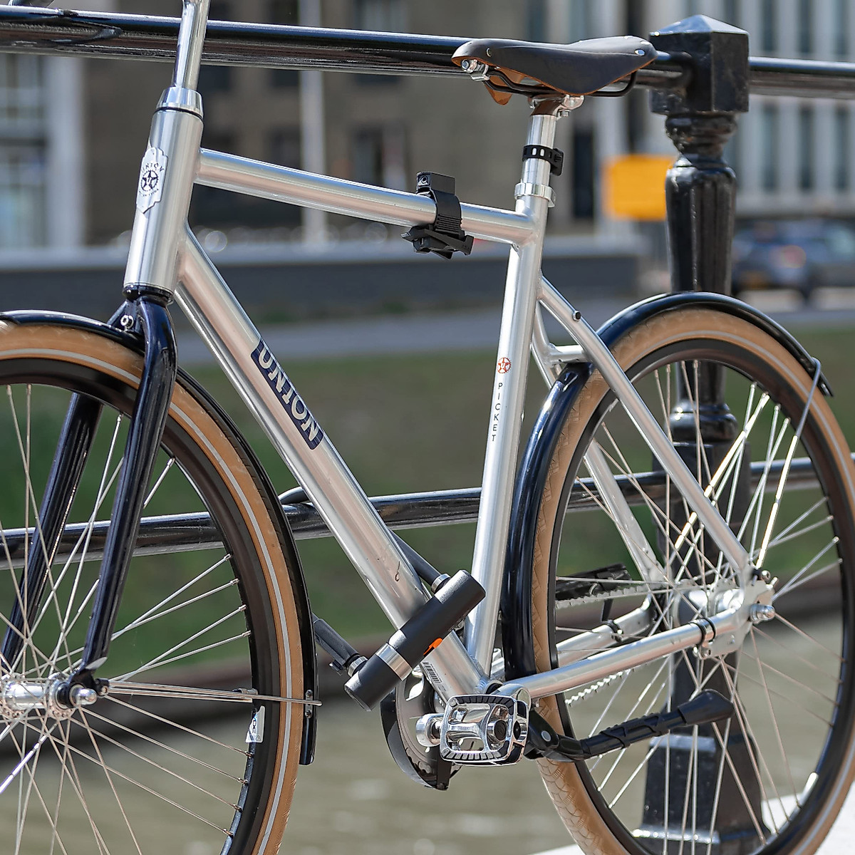 AXA Unisex's Bike D-Lock with Security Cable High, Black, One Size