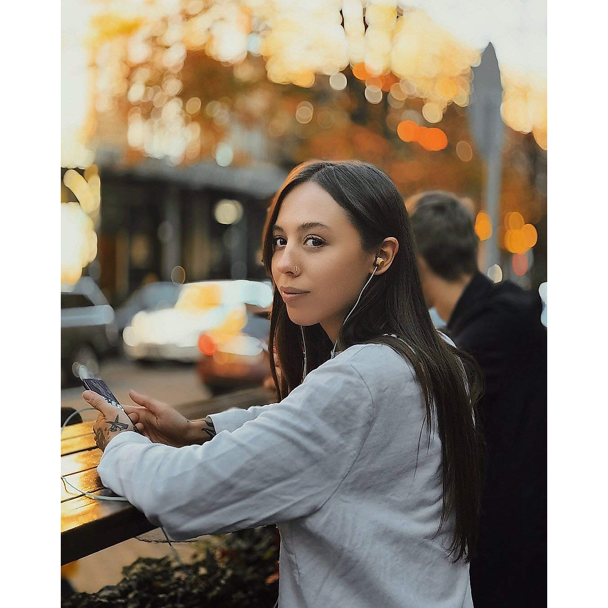 Symphonized ALN 2.0 Premium Genuine Wood In-ear Noise-isolating Headphones|Earbuds|Earphones with Innovative Shield Technology Cable and Mic (Metallic Blue)