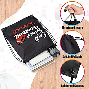 Windyun 16 Pcs Ball Drawstring Backpack Bulk Lightweight Draw String Bags Cinch Bags Drawstring Cinch Sack Tote(Football)