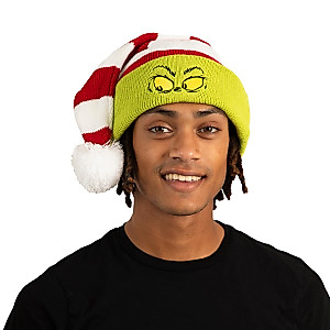 Bioworld Grinch Adult Christmas Santa Hat (One Size) Multicolored