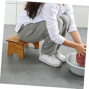 MOLUCKFU Toilet Stool Footstool for Toilet Stepping Stool Kitchen Bed Step Stool Portable Potty Toilet Squatting Stool Stools Camping Stool Potty Training Stool Office Stool Wooden
