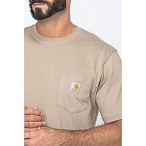 CarharttMenLoose Fit Heavyweight Short-Sleeve Pocket T-ShirtDesertLarge