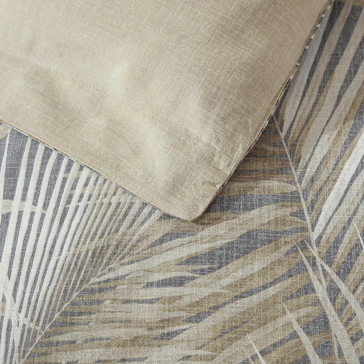 Tommy Bahama 223534 Raffia Palms Comforter Set, Brown, California King, 1 Count (Pack of 1)