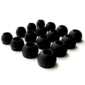 16pcs (B-4sz) Replacement Eartips Adapters Compatible with AUKEY EP-B40s Wireless Earbuds with Mic Sports Earphones Headphones