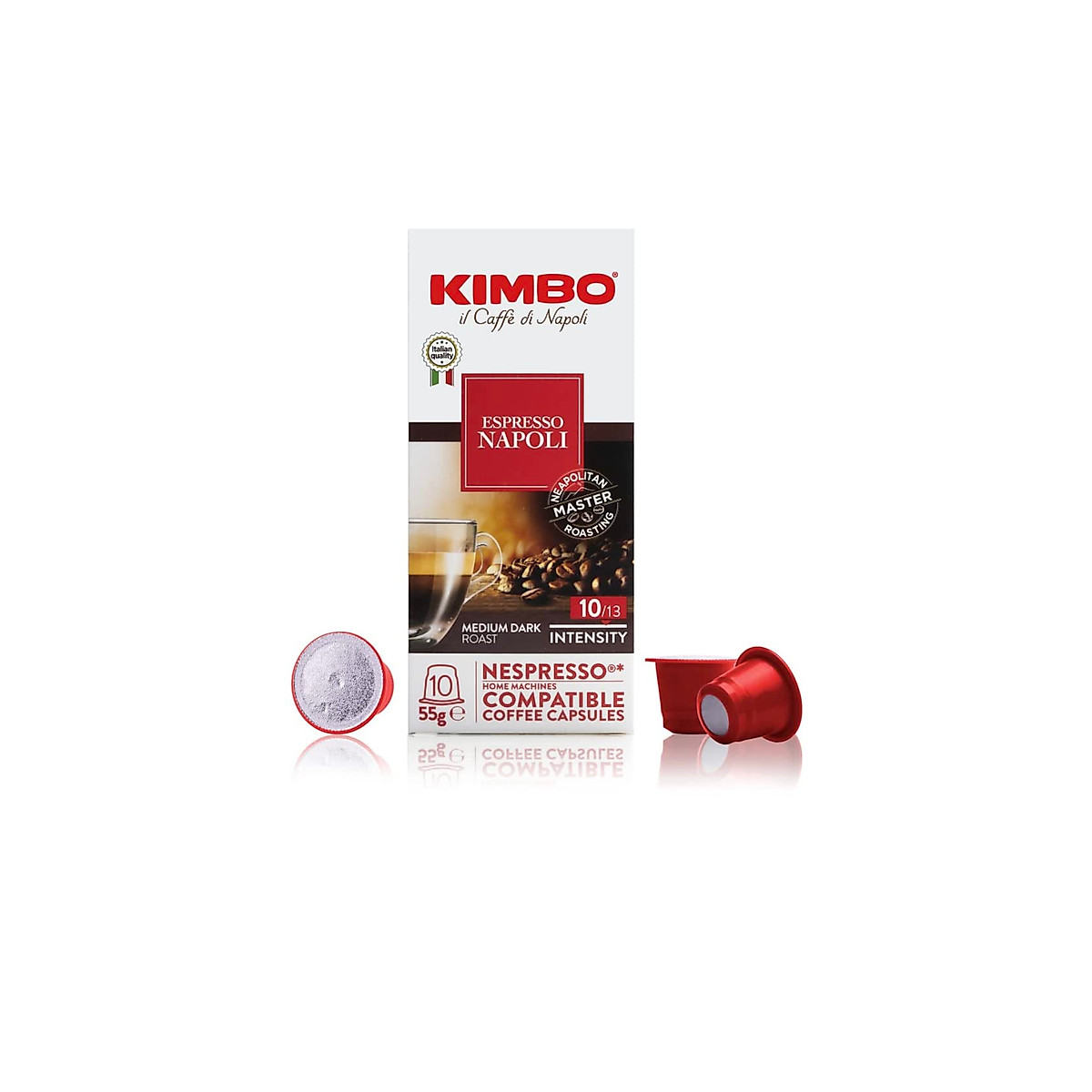 Kimbo Intenso & Napoli 100 each of Nespresso Compatible Capsules (200 Total)
