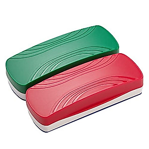 Ddaowanx Whiteboard Eraser, Magnetic Dry Erase Eraser, Glass Board Eraser,School and Office Supplies, Pack of 2 (Green)