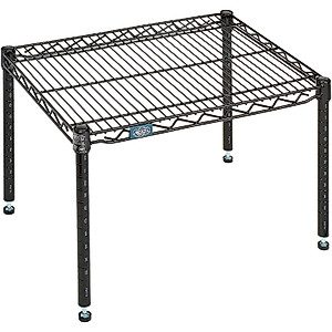 Nexel Black Epoxy Wire Dunnage Rack, 24"W x 18"D x 14"H