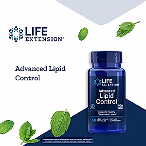 Life Extension - Advanced Lipid Control - Supplement for Supporting Already-Healthy Cholesterol Levels & Heart Health – Non-GMO, Gluten-Free, Capsule, Vegetarian - 60 Count(Pack of 1)
