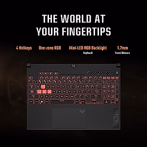 ASUS TUF Gaming A15 (2023) Gaming Laptop, 15.6” FHD 144Hz, 100% sRGB Display, GeForce RTX 4050, AMD Ryzen 7 7735HS, 16GB DDR5, 1TB PCIe SSD, Wi-Fi 6E, Windows 11, FA507NU-DS74,Mecha Gray