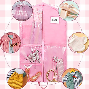 1Pack Dance Costume Bags Garment Bag 40" Waterproof Breathable Dance Costume Garment Bag for Competition Kids Clothes Bag with Zipper Pockets for Dance Costumes,Suit,Storage or Travel