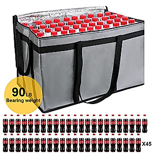 musbus insulated catering bag 22x14x13 Very heat XXXL Insulated Food Delivery Bag Cooler Bags Keep Food Warm Catering Therma for doordash cooler bags therma shopper accessories hot Gray Pizza