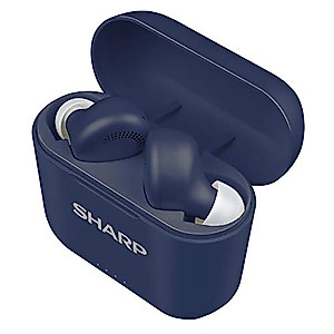 Sharp HP-TW10 True Wireless Splashproof Stereo Earphones, Black