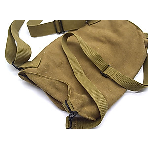 Replica WW2 U.S. ARMY LIGHTWEIGHT SERVICE GAS MASK BAG khaki Color