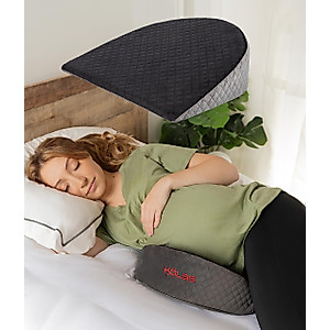 Kӧlbs Wedge Pregnancy Pillow | Memory Foam Pregnancy Pillow for Sleeping, Back, Knees and Legs | Maternity Wedge Pillow for Belly Support