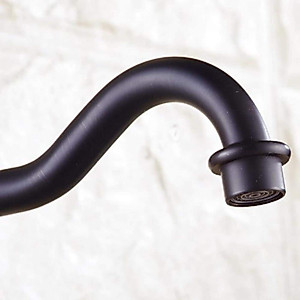 Bathtub Faucet Antique Black Kitchen Taps Single Lever Sink Mixer Tap 360 Degree Swivel Spout Water Faucet in Brass