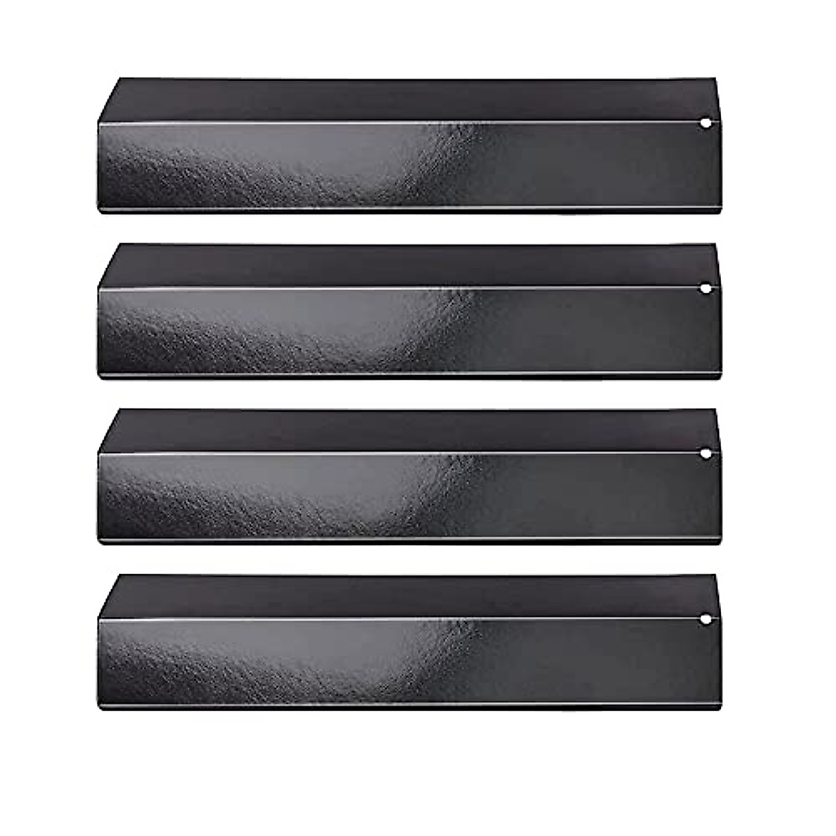SafBbcue Grill Heat Plate Porcelain Steel Heat Shield for Brinkmann 810-3660-S 810-2512-S 810-2511-S (4 Pack)