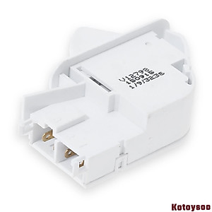 6600JB1010A Refrigerator Door Push Button Switch by Kotoysoo - Replacing with LG & Kenmore Refrigerators – Replaces: AP4442090 6600JB1010K 1268243 6600JB1004A 6600JB1010L AH3529268 EA3529268 PS3529268