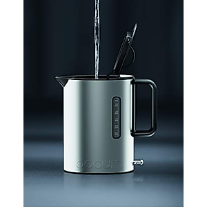 Bodum Ibis Stainless Steel Electric Water Kettle, 51 Ounce, Matte Chrome