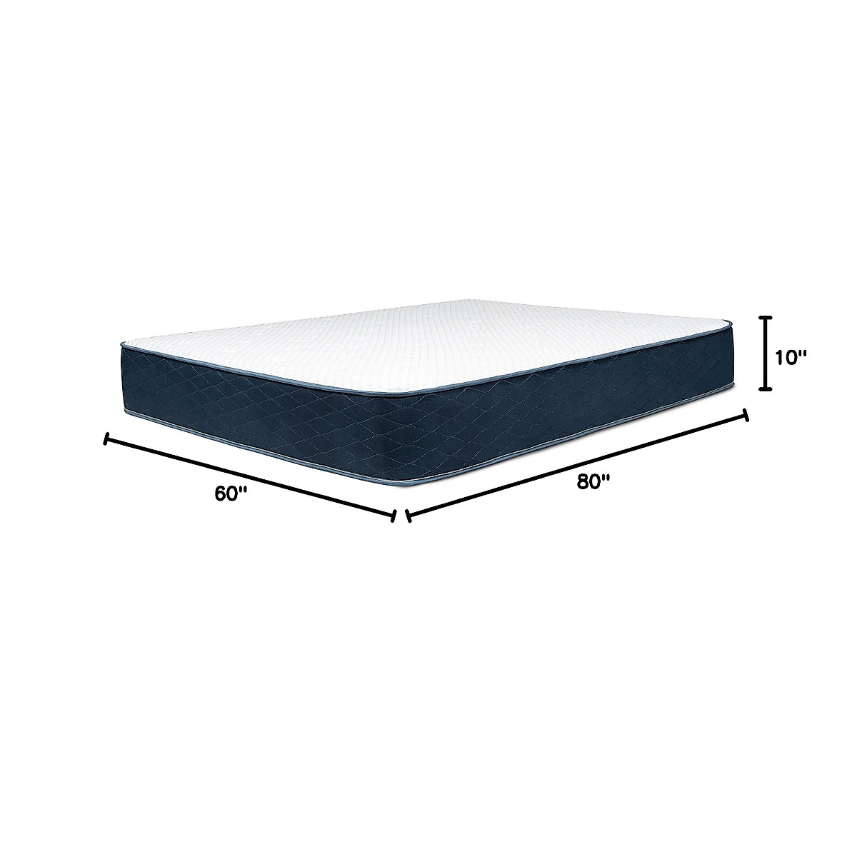 DREAMFOAM Arctic Dreams 10" Hybrid Cooling Gel Mattress with Quick Response Gel Infused Memory Foam, Made in The USA, Queen