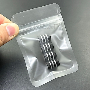 Black Tire Valve Stem Covers Metal Tire Air Caps with Plastic Liner American Flag Tire Stem Valve Caps, Corrosion Resistant, Universal for Car Truck Motorcycle Bike (4 Pack)