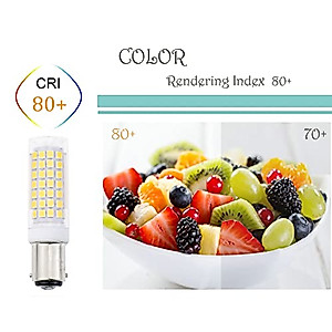 Lamsky Ba15d led Light Bulb 7.5W,B15 Double Contact Bayonet Base,120V Warm White 3000K,75W 80W JD Type T3/T4 Halogen Bulb Replacement Bulb,Not Dimmable(2-Pack)