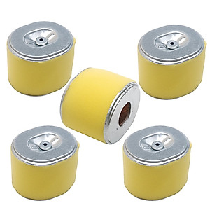HIFROM Pack of 5 GX390 Air Filter, 17210-ZE3-505 Air Filter，Air Filter Replacement for Honda GX340 GX390 11HP & 13HP Engine New Aftermarket Part # 17210-ZE3-010, 17210-ZE3-505