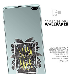 DesignSkinz Mint Summer Time Protective Vinyl Decal Wrap Skin Cover Compatible with The Samsung Galaxy S20 (Screen Trim & Back Glass Skin)