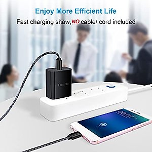 Adaptive Fast Charging Wall Charger USB Cube Power Adapter Quick Charge 3.0 Charging Box Brick for Samsung Galaxy S23 Ultra/A14/A04S/A13/A03s/S22/S21/S20/S10/S10E Note20 A12 A33 A53 A11 A71 A51 A20
