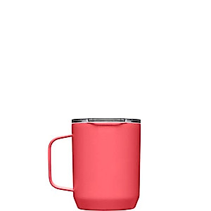 CamelBak Horizon 12 oz Camp Mug - Insulated Stainless Steel - Tri-Mode Lid - Wild Strawberry