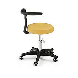 Global-Dental Office Assistant's Stools Adjustable Mobile Chair Microfiber Leather 12 Colors to Choose