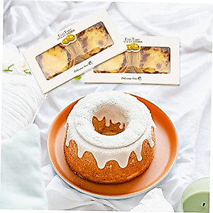 MUSISALY 25pcs Boxes Window Egg Tart Box Mini Cake Boxes Mini Muffins Window Box Bracket Gift Boxes with Lids for Presents Individual Cake Carrier Egg Tart Gift Packaging Box Cupcake Box