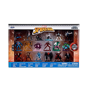 Jada Toys Marvel Spider-Man 18-Pack Series 9 Die-cast Figures, Toys for Kids and Adults