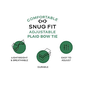 Man of Men Green Bow Ties for Men, Green Bow Tie, Green Bowtie - Green Plaid