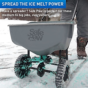 Safe Paw & Safe Thaw Combo for Ice Melt, 100% Safe for Pet People Property & Planet, Salt & Chloride Free, No Concrete Damage, Fast Acting Formula (8lbs+10 lbs - Jug)