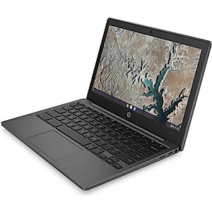 HP Chromebook 11 Laptop, MediaTek MT8183, 4 GB RAM, 64 GB eMMC, 11.6" HD Anti-Glare Display, Chrome OS, Long Battery Life, USB-C Port, Custom-Tuned Speakers, Lightweight (11a-na0070nr, 2022, Ash Gray)