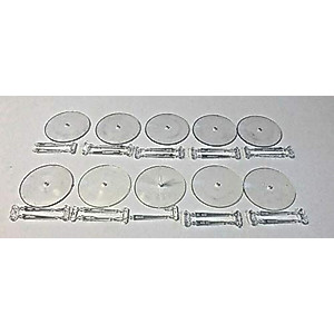 Lot of 10 60mm Large Flying Bases + Stems Flyer Flight Used for Warhammer 40k & AoS Games