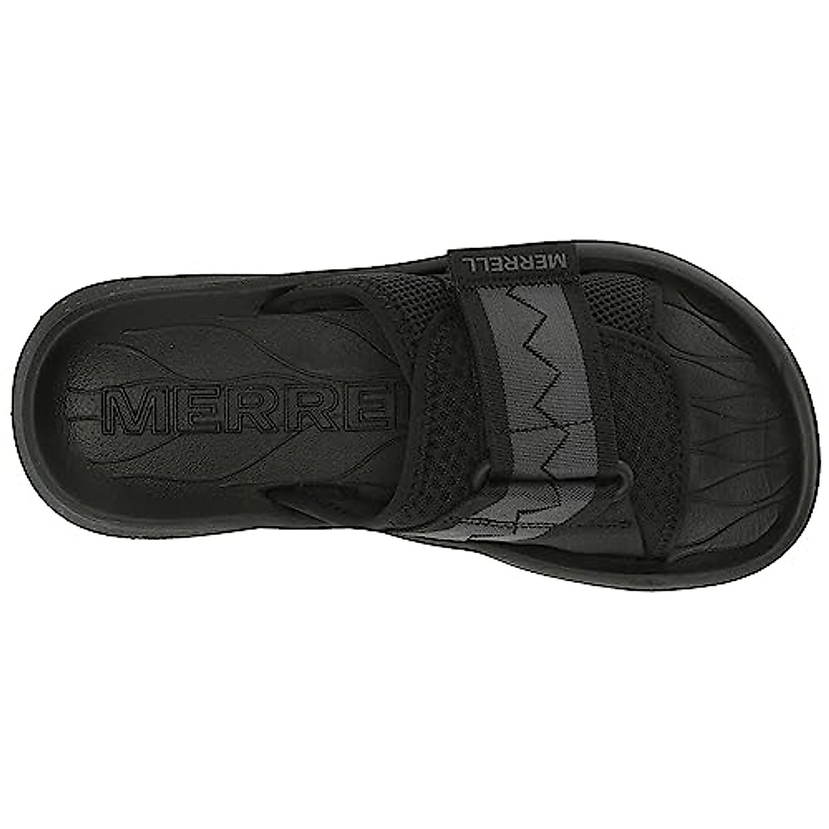 Merrell Women's Hut Ultra Slide Sandal, Black/Black, 7