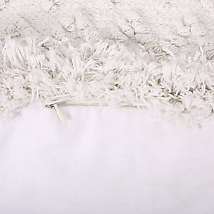 Christopher Knight Home Anna Boho Fabric Cube Pouf, White