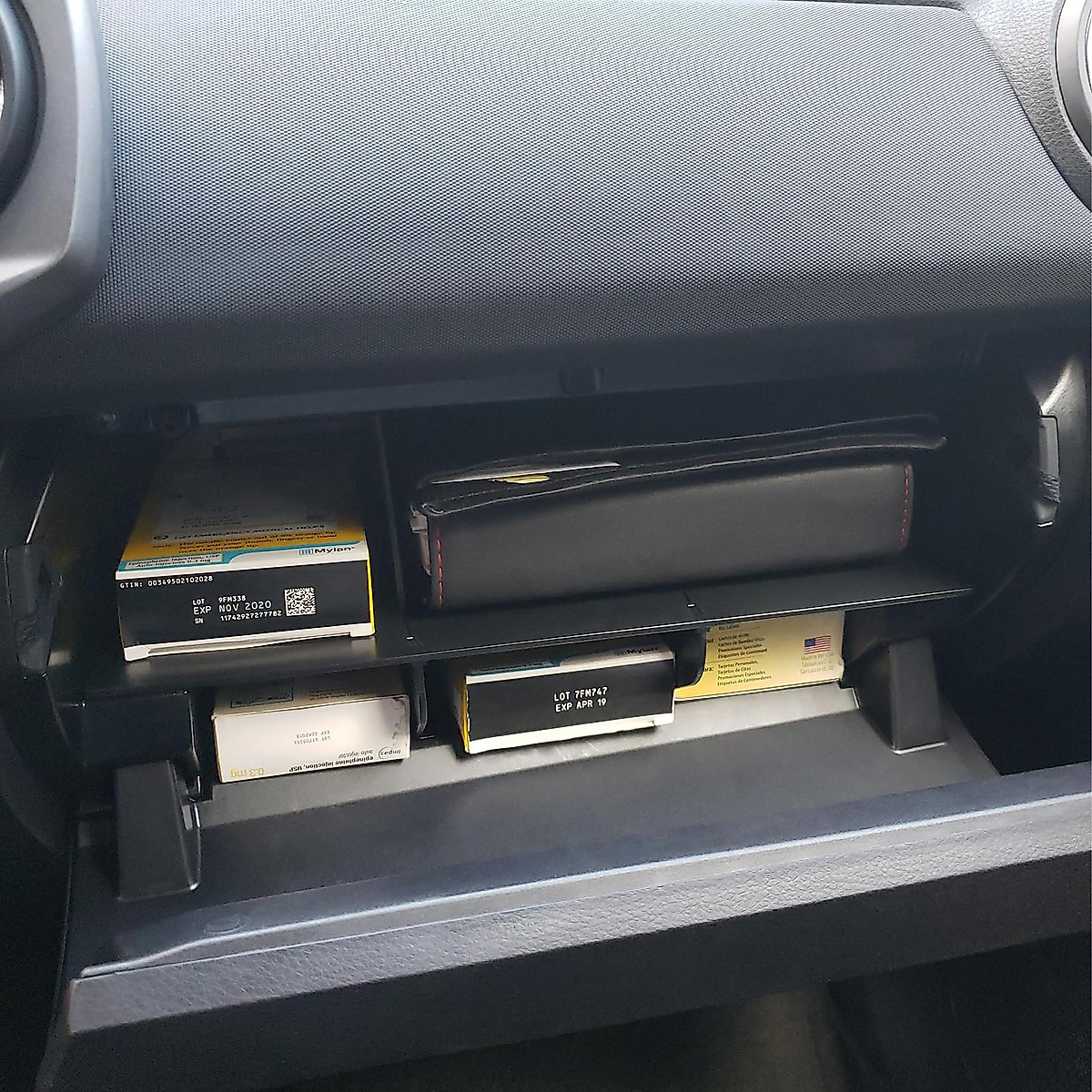 EDBETOS Glove Box Organizer Compatible with Toyota Tacoma 2016-2020 2021 2022 2023 - Tacoma Insert Accessories
