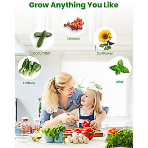 68pcs Hydroponic Pods Kit for Aerogarden, Grow Anything Kit, Indoor Garden Accessories - Compatible with All Brands (30 Grow Sponges, 12 Grow Baskets, 12 Grow Domes, 12 Pod Labels, 1 A&B Plant Food)