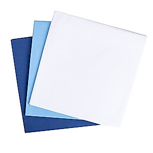 Loveinside Wrapping Tissue Paper - 3 Color Tissue Paper Bulk for Wrap, Art Crafts, DIY, Pack Bags - 20 x 20 inches - 120 Sheets - White, Blue, Light Blue