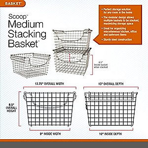 Spectrum Diversified Scoop Stacking Storage Basket,