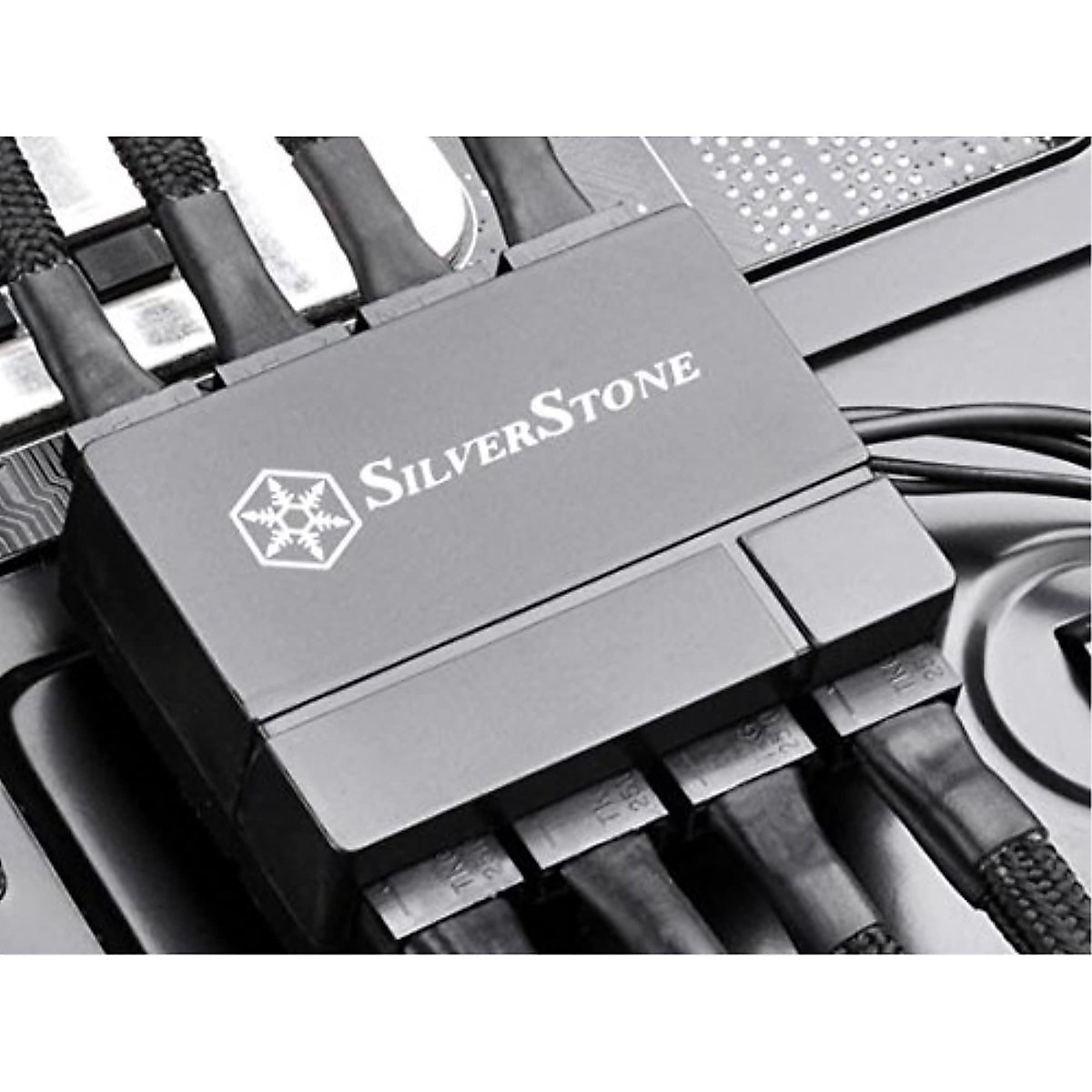 SilverStone PWM Fan Hub System Cables, Black (CPF04)