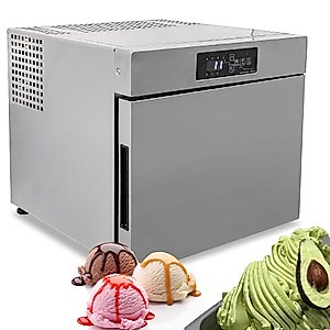 Yovtekc 32L Mini Gelato Blast Freezer, Batch Freezer, Blast Chiller Freezer, Tabletop Hard Ice Cream Freezer, Food Chilling Freezing, One Click Defrosting for Ice Cream Gelato, 290W 110V