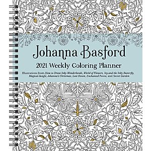 Johanna Basford 2021 Weekly Coloring Planner Calendar
